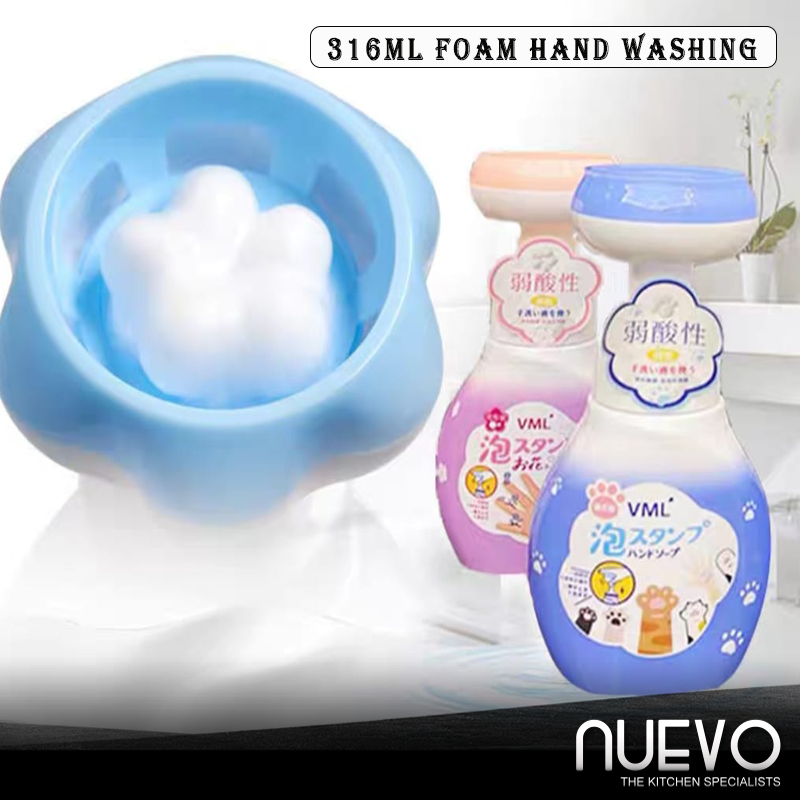VML 316ml Flower/ Cat Claw Stamp Bubble Hand Wash Foam Hand Washing ...
