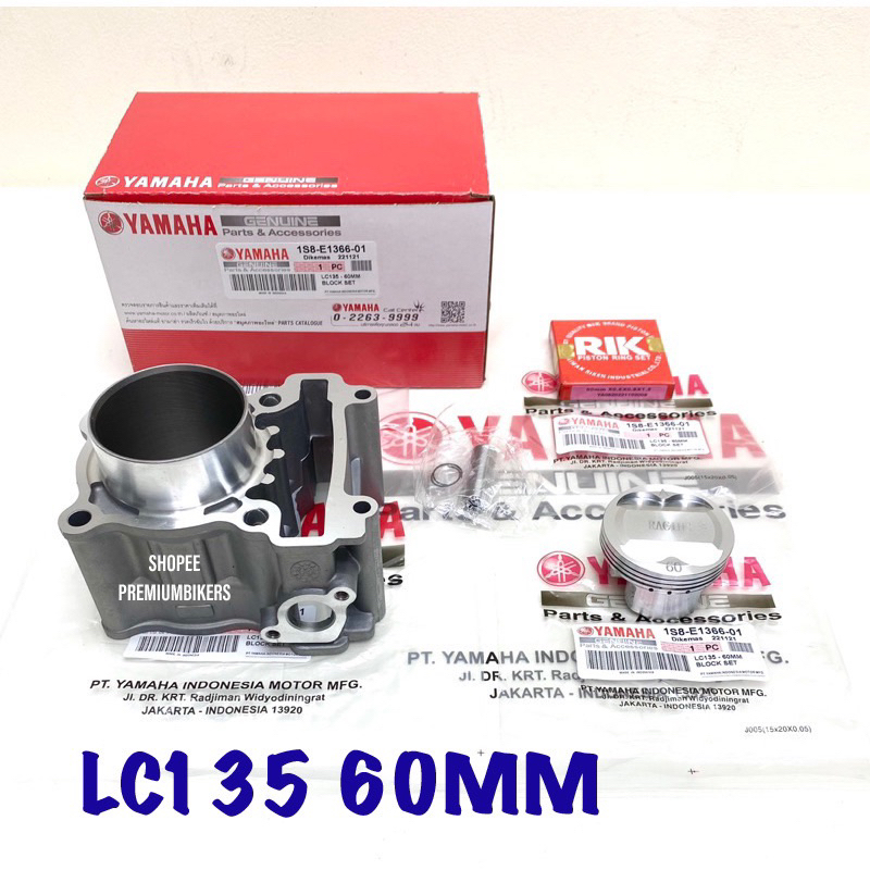 FZ150 LC135 Y15ZR RACING BLOCK STANDARD YAMAHA STD 57MM 60MM 62MM 63MM 65MM LC V1 V2 V3 V4 V5 V6 ...