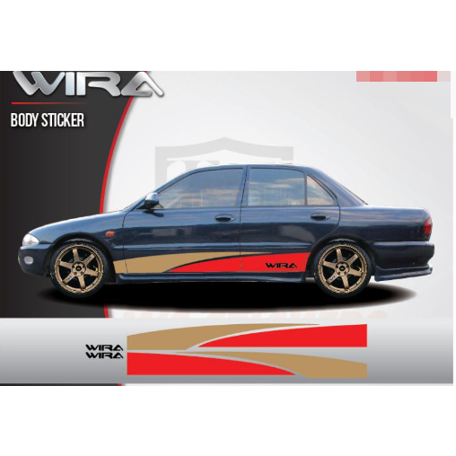 PROTON WIRA CAR BODY STICKERS SET WIRA | Shopee Malaysia