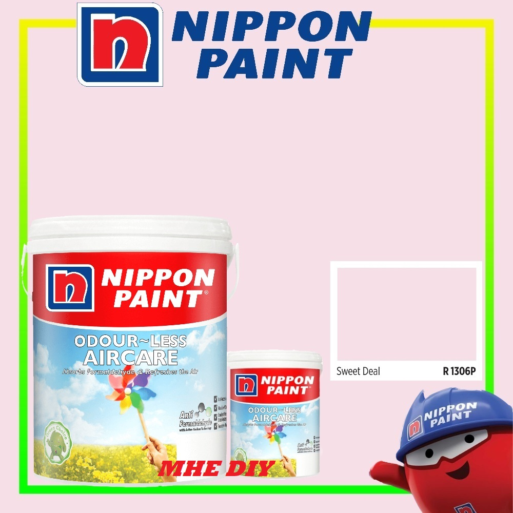 NIPPON PAINT 5L R 1306 P SWEET DEAL Interior Smooth Sheen / Matt Finish ...