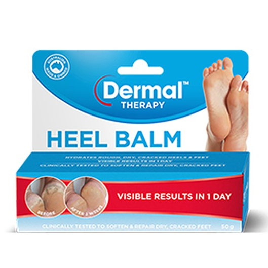 Dermal Therapy Heel Balm 50g to hydrate dry, cracked heels and feet ...