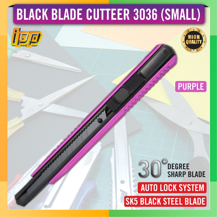 Black Blade Cutter With SK5 Black Steel Blade / High Quality Alloy Body ...