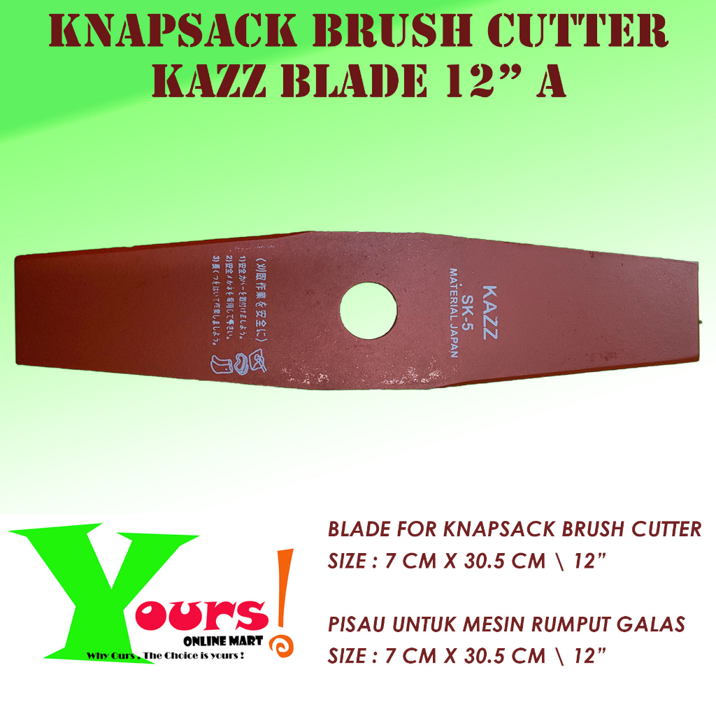 KAAZ KNAPSACK BRUSH CUTTER BLADE \ PISAU MESIN RUMPUT SANDANG KAAZ ...