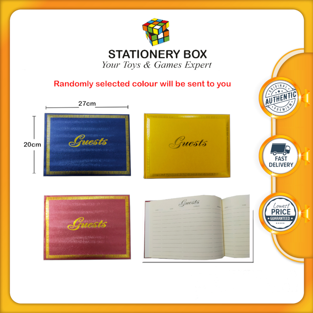 Buku Tetamu Tandatangan Kedatangan / Guest Book / Guest Book Single ...