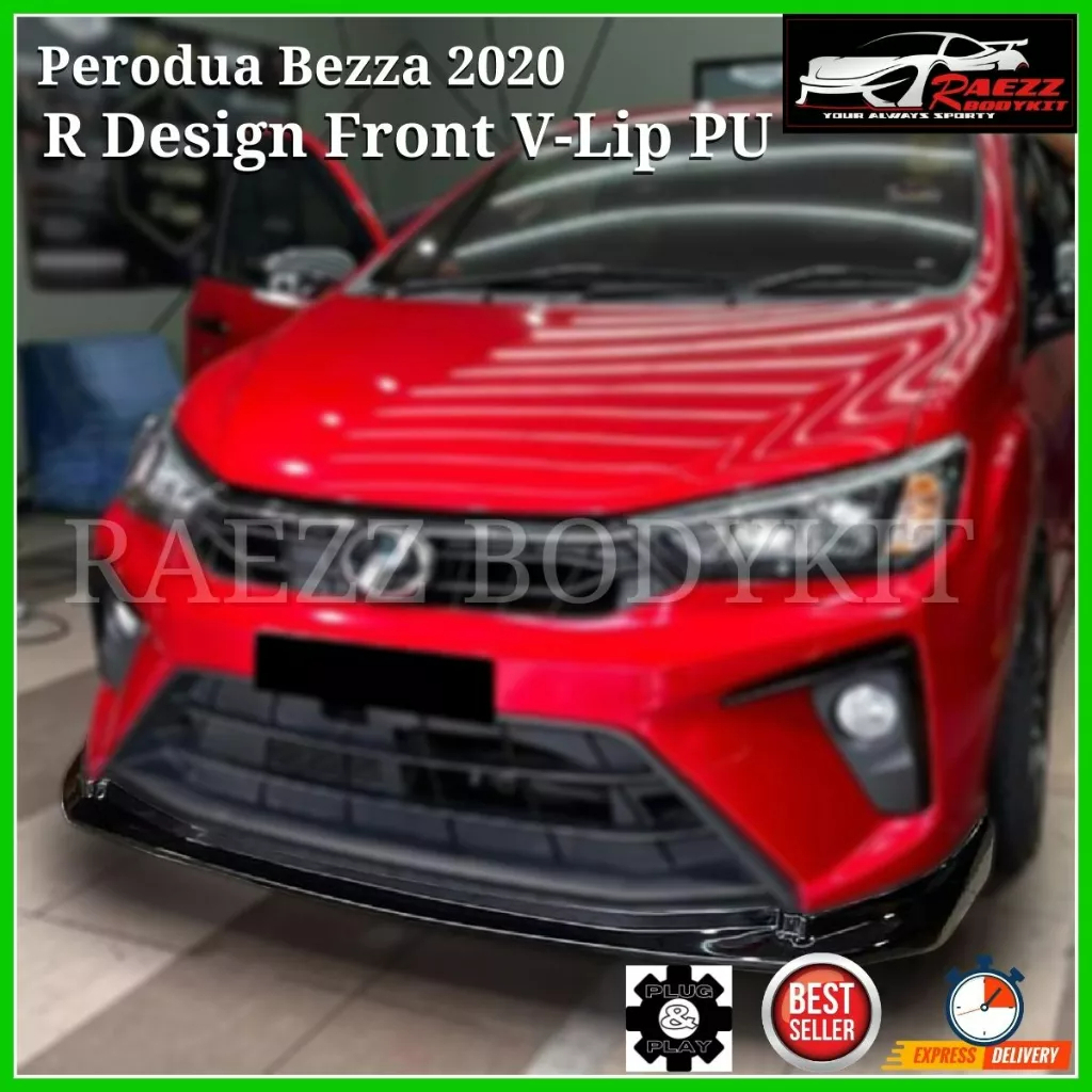 💥Ready Stock💥Perodua Bezza **2020-2024** FaceliftPU Front Diffuser 'R ...