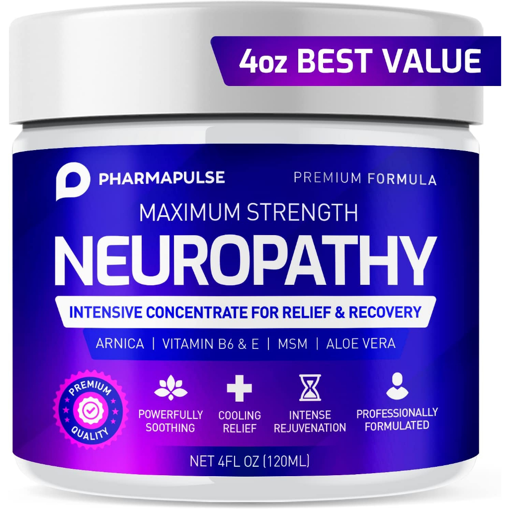 PharmaPulse Nervacol / Neuropathy Nerve & Pain Relief Cream – Maximum ...