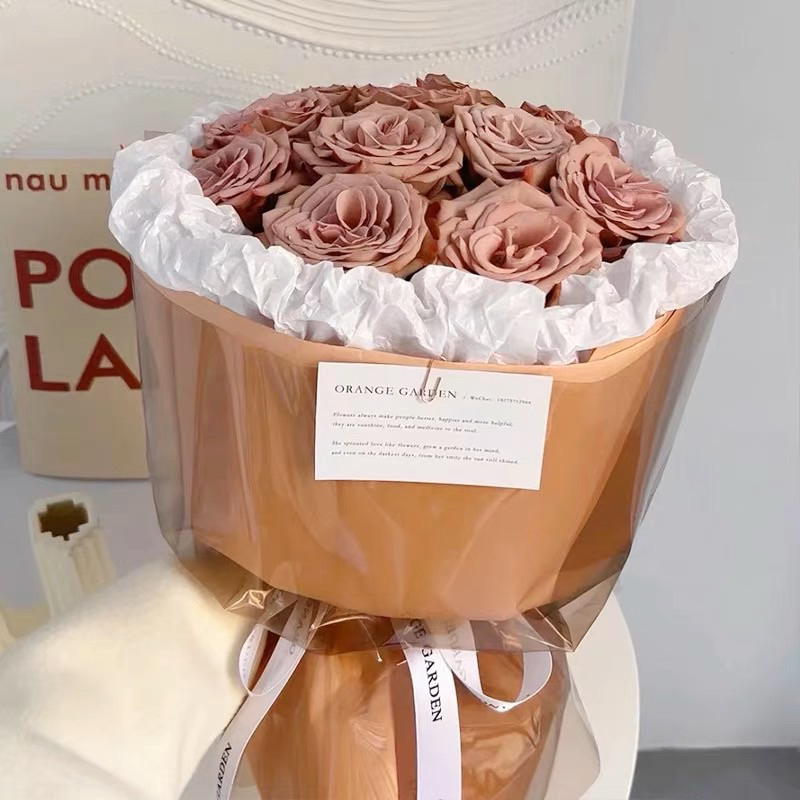 Crystal Transparent Color Wrapping Paper (10 yard per roll) | Shopee ...