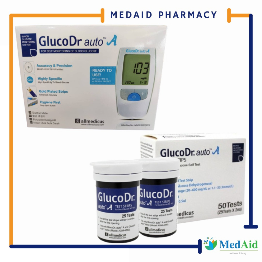 GlucoDr Auto Blood Glucose Monitoring System Starter | Shopee Malaysia