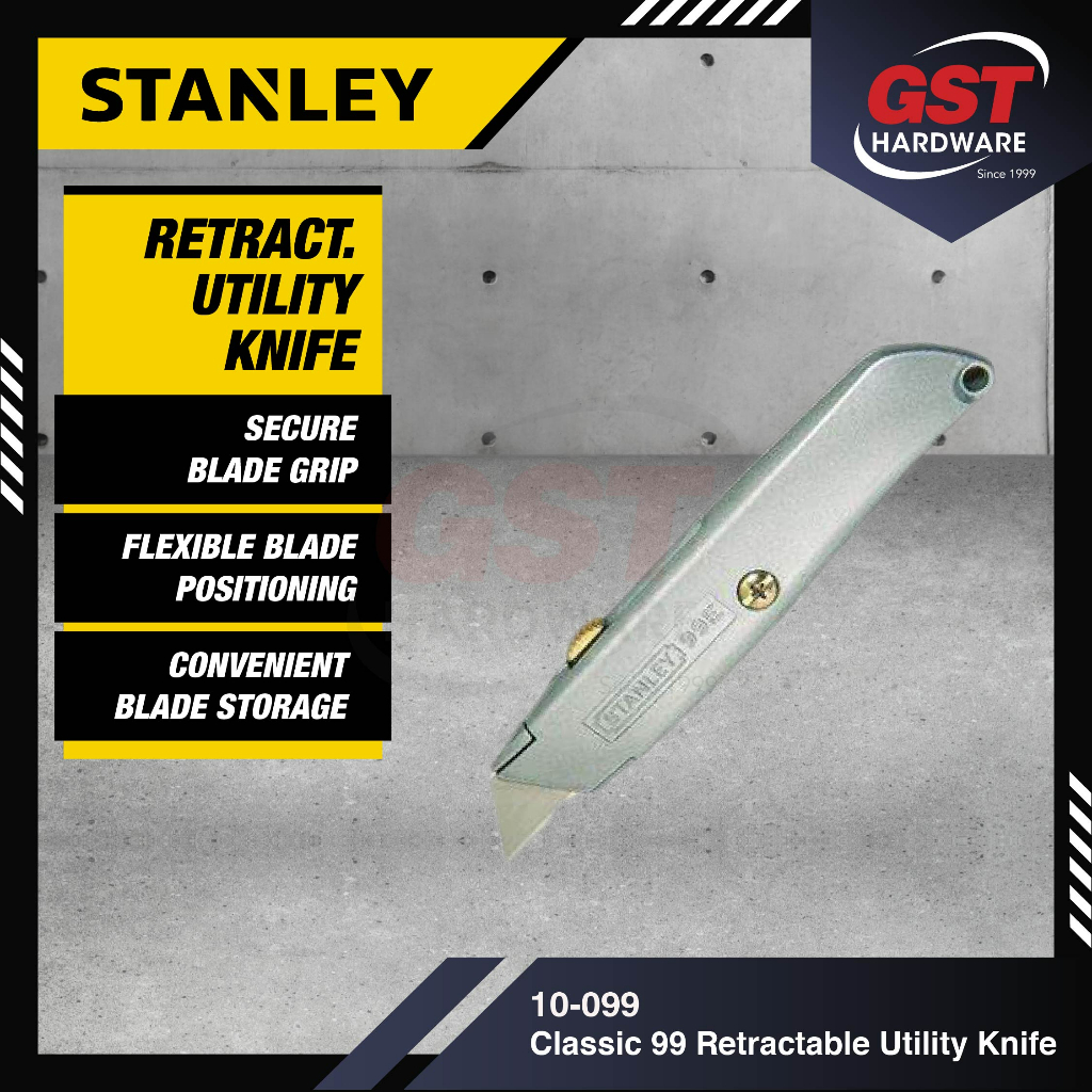 Stanley Classic 99 Retractable Utility Knife 10-099 Knife Blade Cutter ...