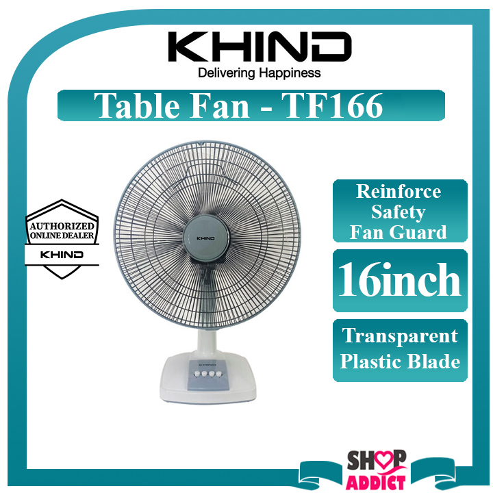 Khind Table Fan 16" TF166/ Kipas meja | Shopee Malaysia