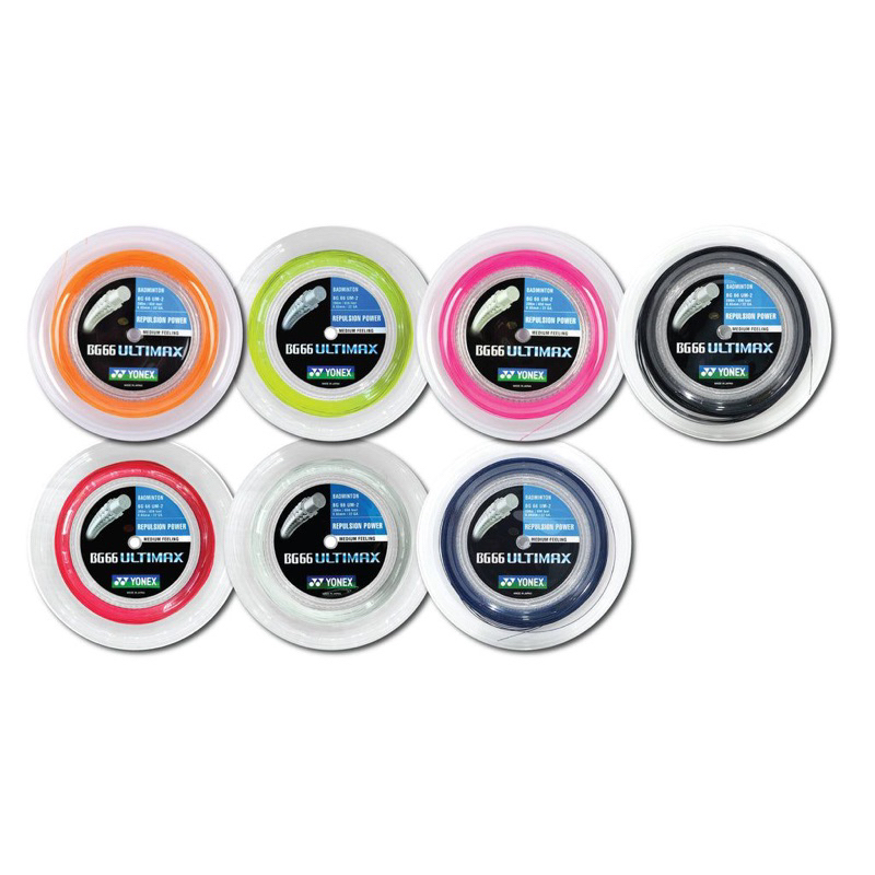 YONEX BG66 Ultimax 、EXBOLT 63 Coil String 200m 100% Original | Shopee ...