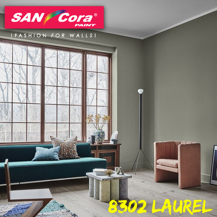 SINAR SANCORA 8302 LAUREL 5 LITER I EMULSION Interior Exterior Wall Matt Paint Cat Dinding Dalam ...
