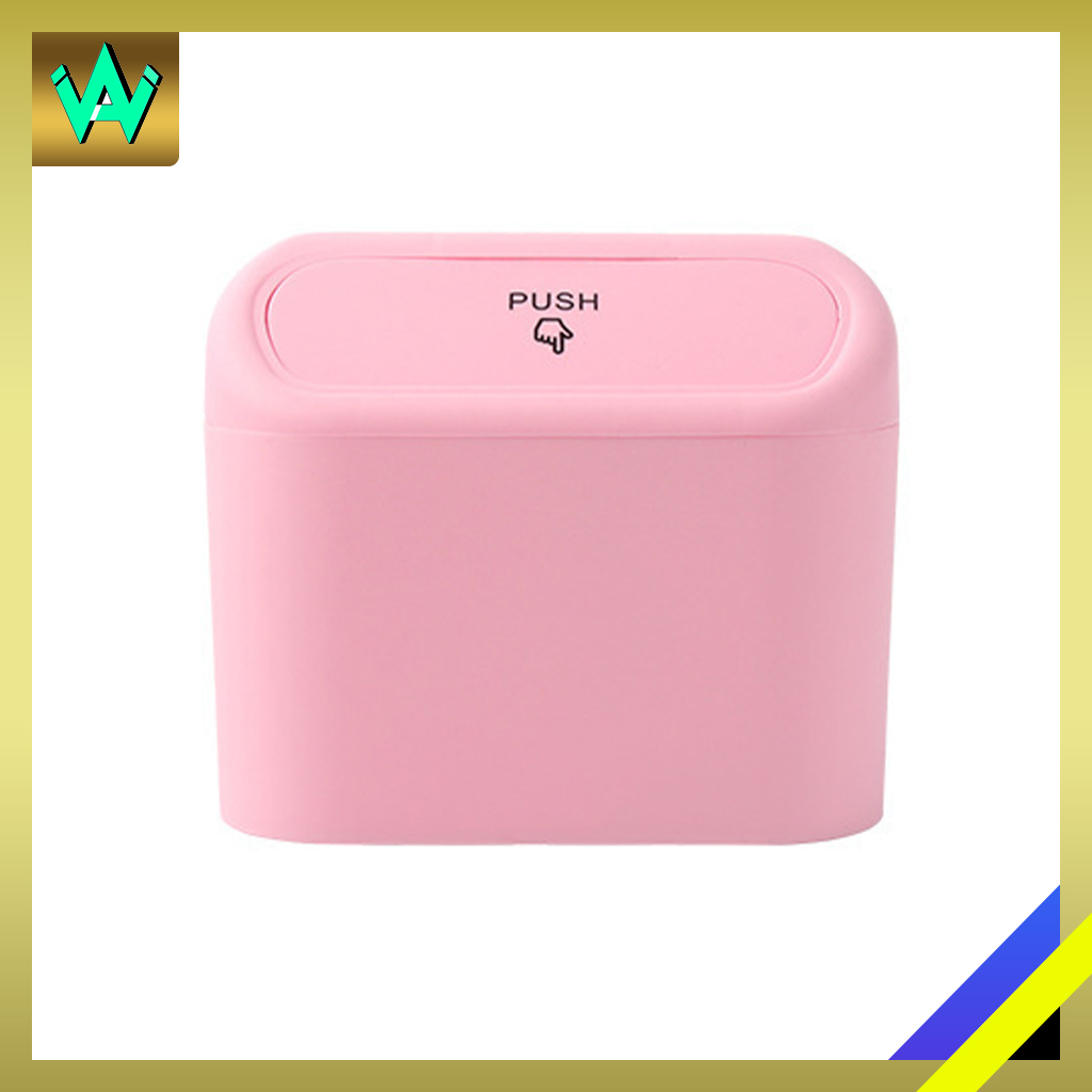 Car Dustbin Box Trash Bin Rubbish Box Mini Hanging Back Seat Waterproof ...