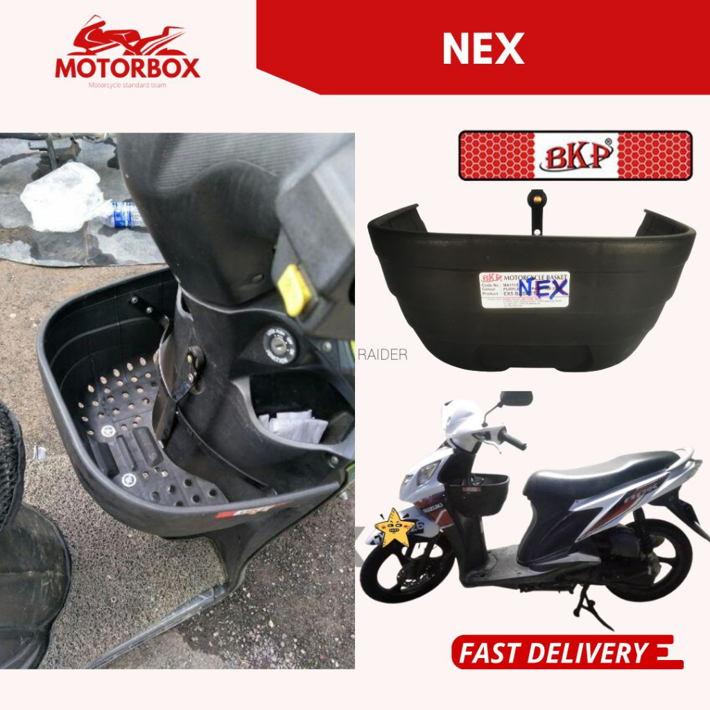 𝟭𝟬𝟬% 𝗢𝗥𝗜𝗚𝗜𝗡𝗔𝗟 BKP BAKUL SUZUKI NEX PLASTIC PVC MOTOR FRONT BASKET DEPAN ...