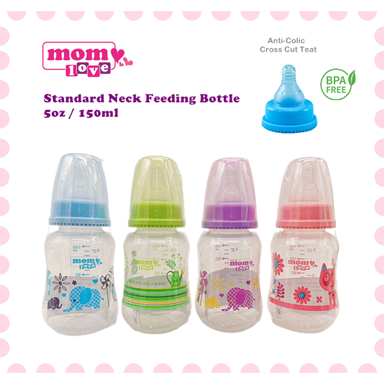 Mom Love Standard Neck Feeding Bottle / Baby Slim Neck Feeding Bottle / Baby Bottle _ Botol Susu ...
