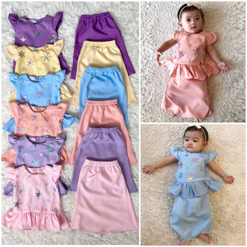 Baju raya baby newborn baju raya baby girl baju raya budak baju raya ...
