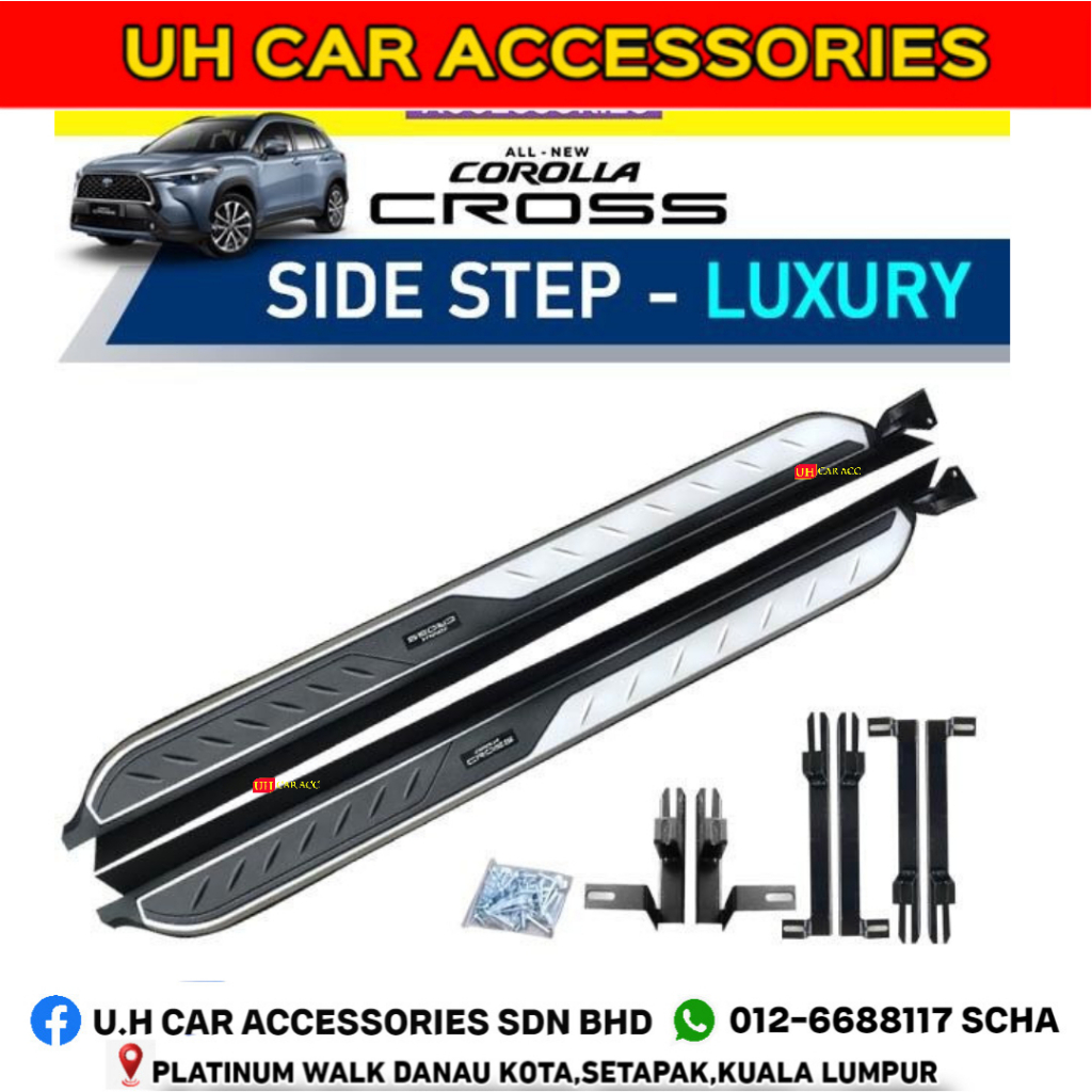 TOYOTA COROLLA CROSS 2021 2022 2023 LUXURY RUNNING BOARDSIDE DOOR STEP ...