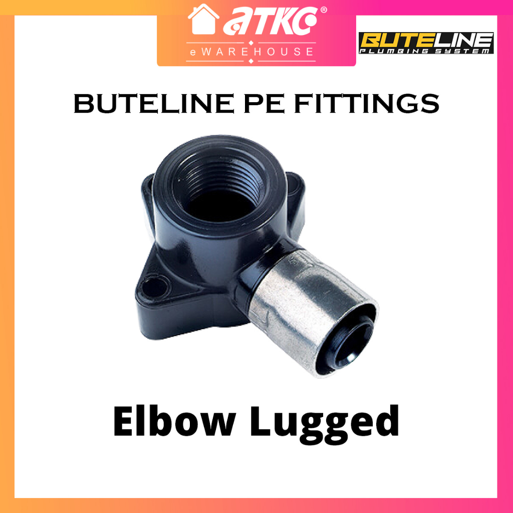 Buteline PE Fittings HDPE Pipe Fittings Elbow Lugged 1/2'' BSPT x 20mm ...