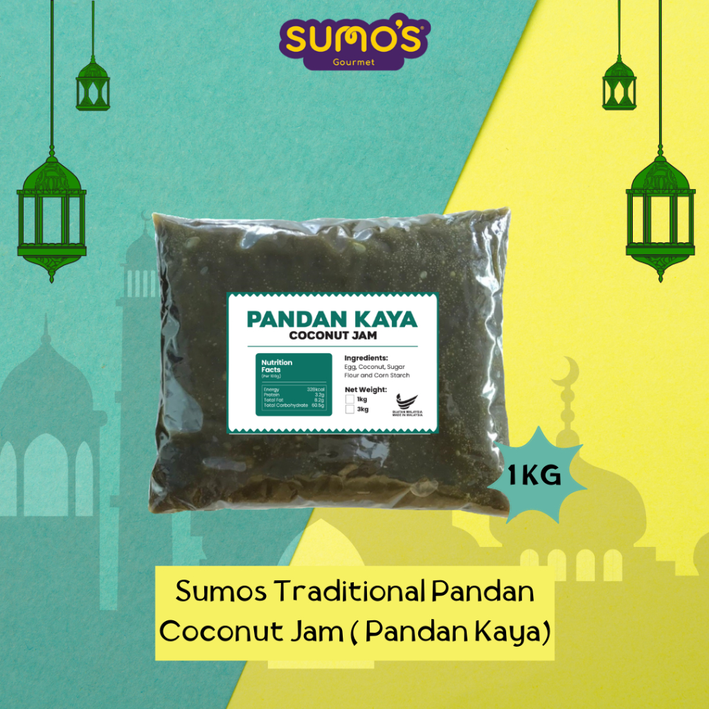 Sumo's Traditional Pandan Coconut Jam (Pandan Kaya) 1kg | Shopee Malaysia