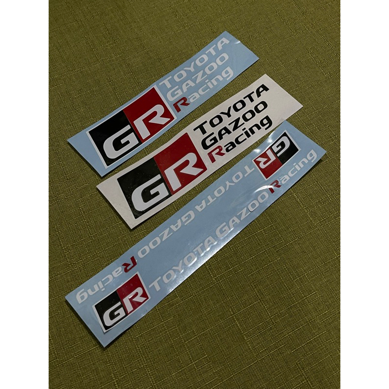 GR TOYOTA GAZOO RACING STICKER | Shopee Malaysia