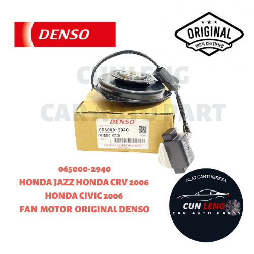 📣ORIGINAL📣 065000-2940 HONDA JAZZ HONDA CRV 2006 HONDA CIVIC 2006 FAN MOTOR ORIGINAL DENSO ...