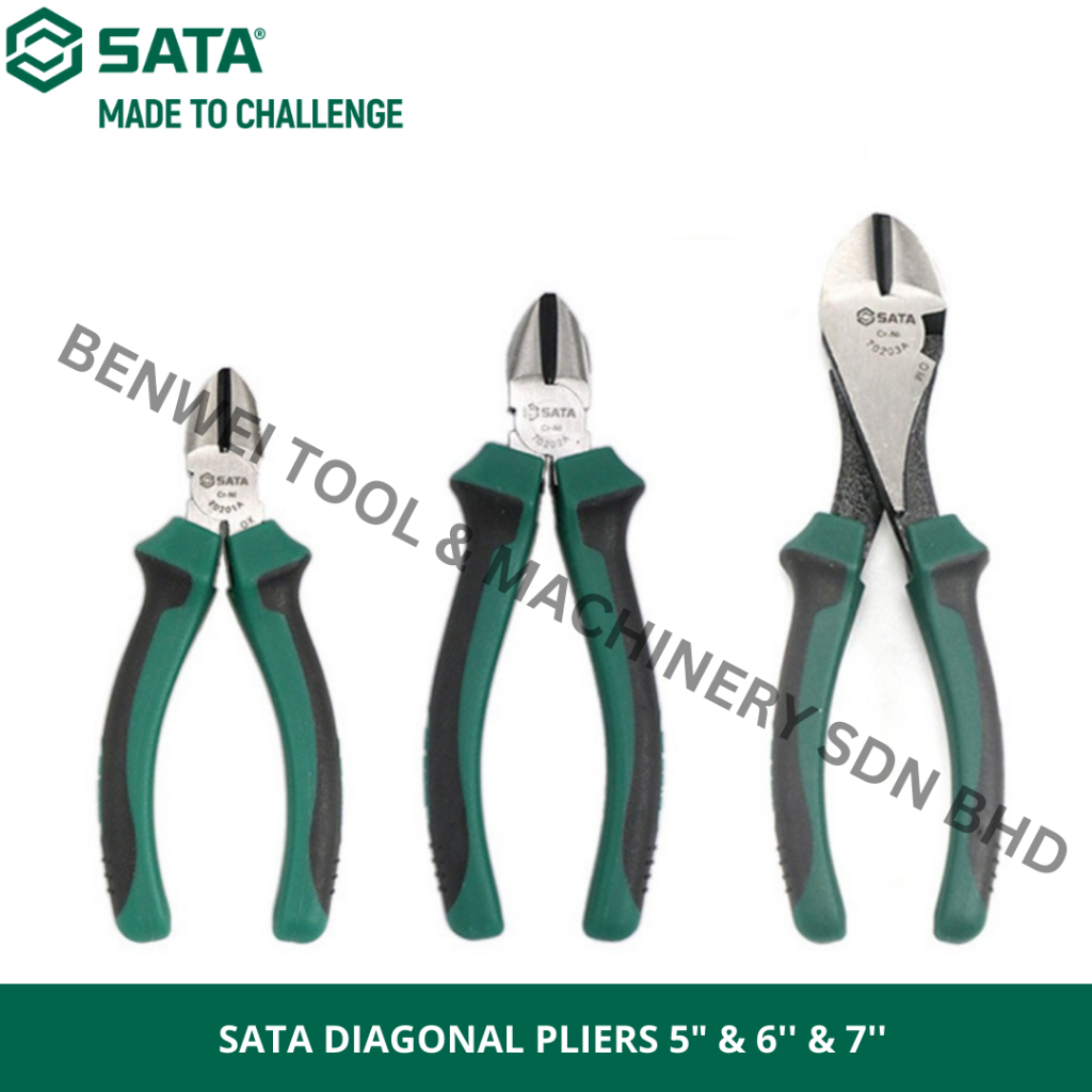SATA DIAGONAL PLIERS / 70201A 5'' / 70202A 6'' 70203A 7'' / CUTTING ...
