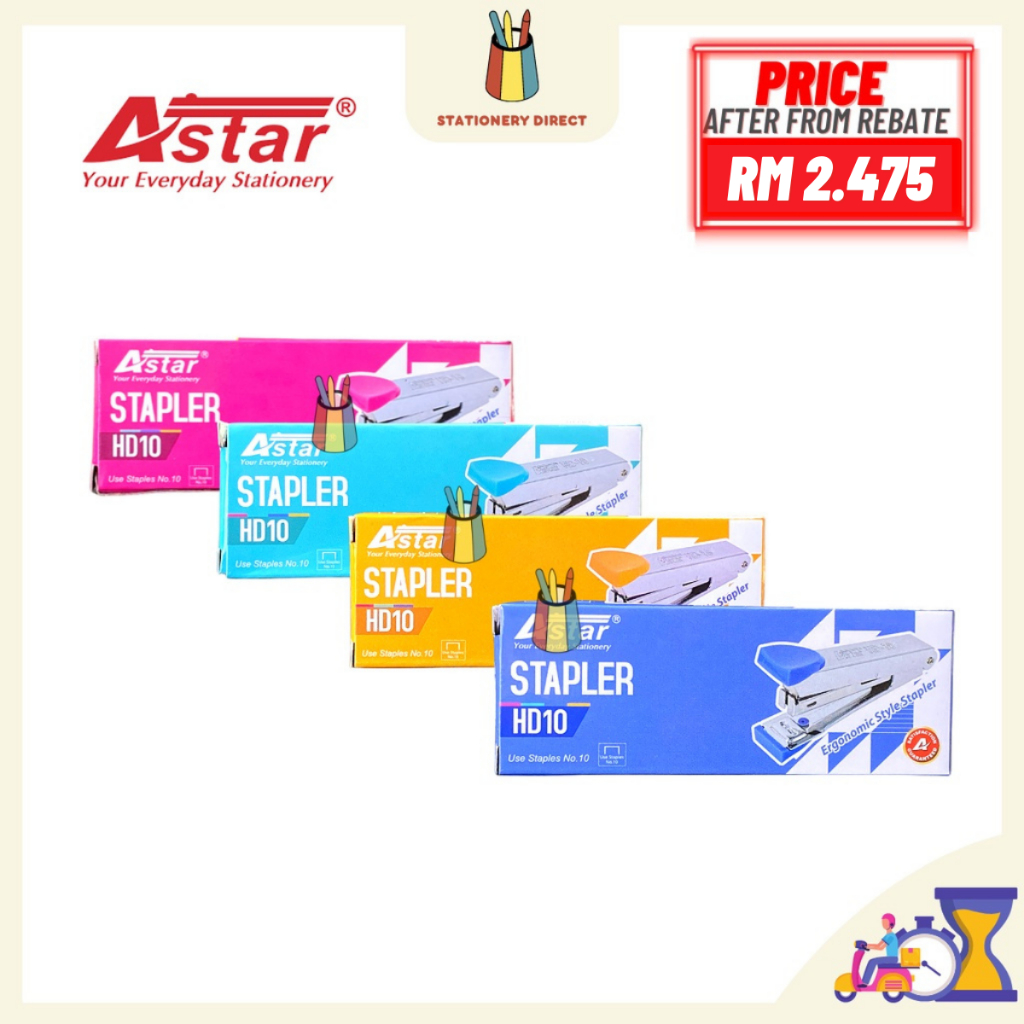 Astar Stapler HD-10 Use No.10-1M Staples 1pc | Shopee Malaysia