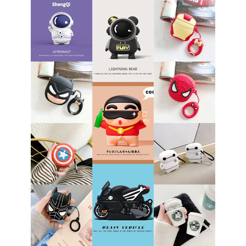 AirPods pro / 1/2/3 silicone Protective Case Earbuds Cover Casing ...