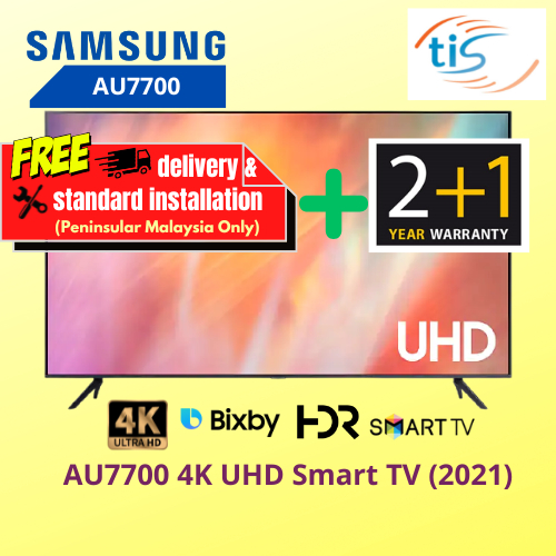 SAM-UA75AU7700 | Samsung 75 inch AU7700 4K UHD Smart Crystal Processor ...