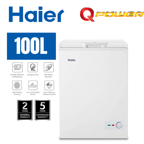 Haier (100L) 2022 NEW UPGRADE MODEL BD-138HMC Chest Freezer Convertible (Freezer Fridge ...