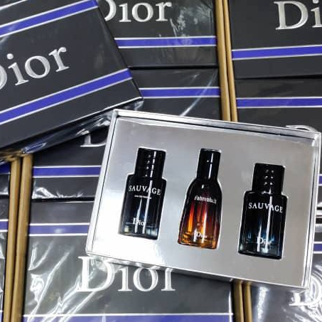 Ori D!0R 3IN1 PERFUME SET FOR MEN BLUE BOX SET 3X30ML (2X SAUVAGE ...
