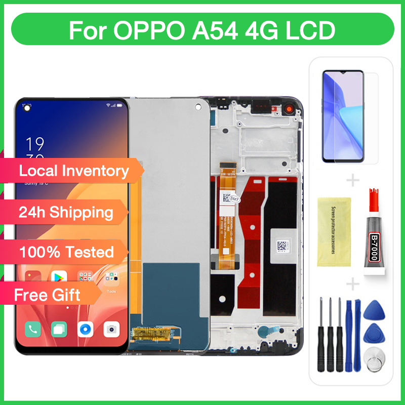 ORIGINAL LCD with Frame For Oppo A54 4G cph2239 / A55 LCD Touch Display Screen Digitizer ...