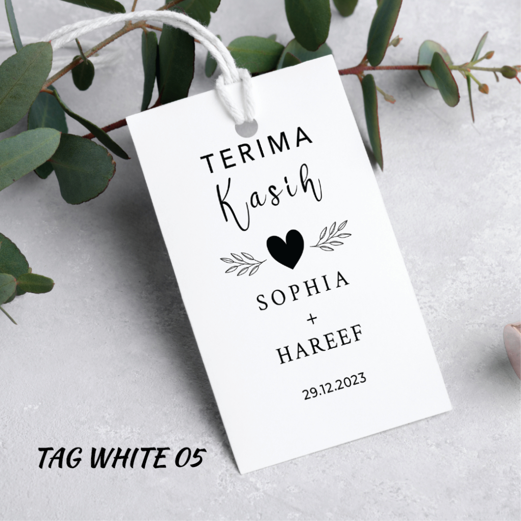 Customised Tag Label Doorgift (Kahwin/Aqiqah/Wedding/Nikah/Birthday ...