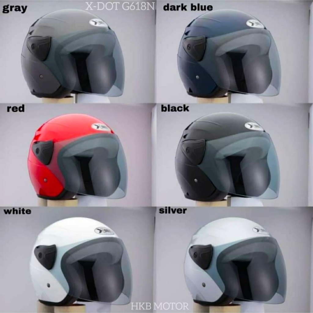X-DOT G618N HELMET (OPEN FACE) | Shopee Malaysia