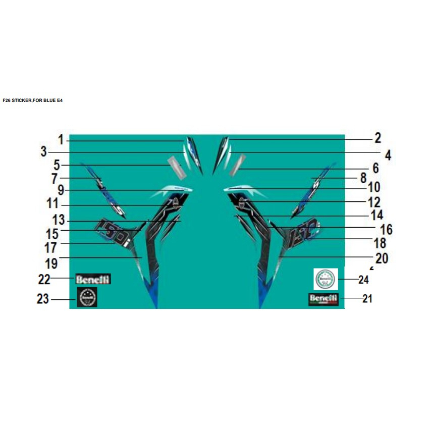 BENELLI RFS150 STRIPE COVER PATTERN (TIADA COD) (18-12-2024) | Shopee ...