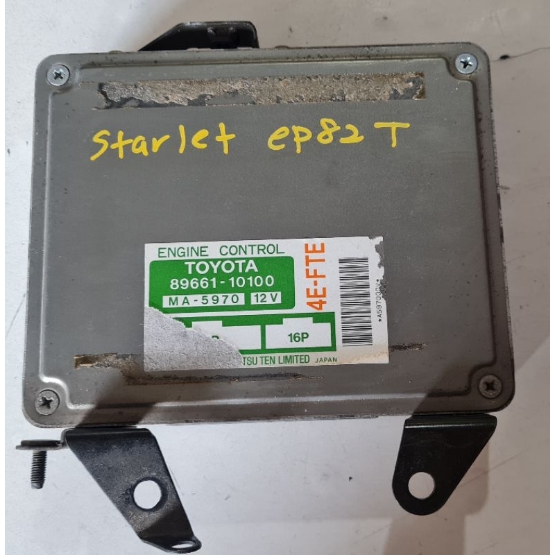 ECU STARLET EP82 TURBO 89661-10100 4E-FTE USED | Shopee Malaysia