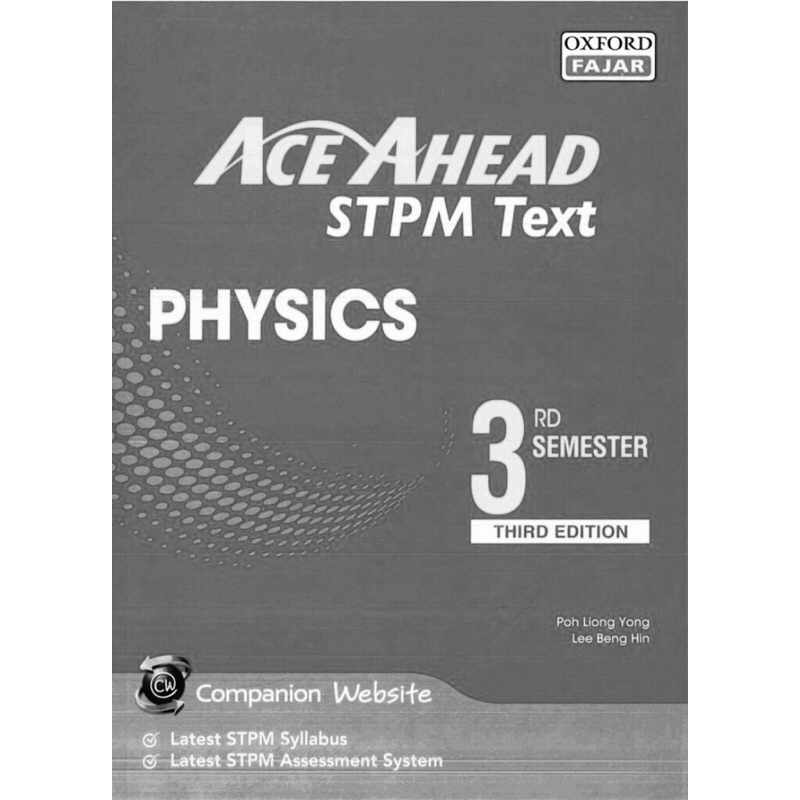ACE AHEAD STPM Text PHYSICS 3 SEM | Shopee Malaysia