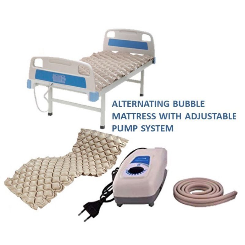 Inflatable Alternating Bubble / Ripple Mattress With Adjustable Pump ...