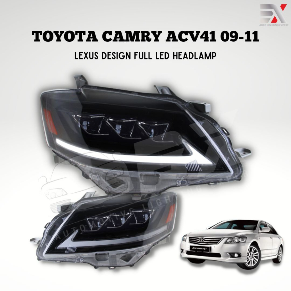 Toyota Camry Acv40 / Camry Acv41 09-11 -- LED Headlamp (Lexus Design) | Shopee Malaysia