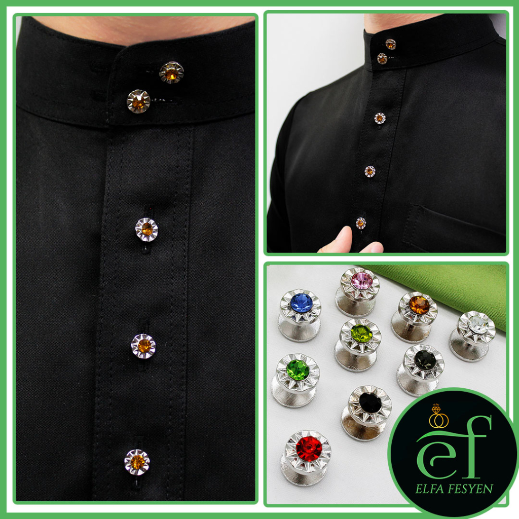 Set Butang Baju Melayu (5Pcs) Butang Baju Melayu Exclusive(BB02 ...