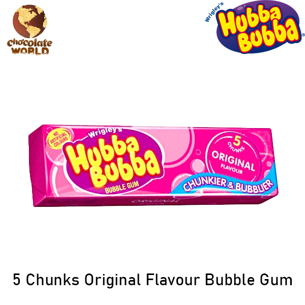 Wrigley's Hubba Bubba Chunky & Bubbly Original Flavour 35g | Shopee ...
