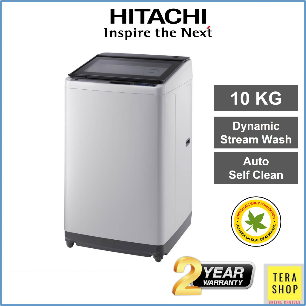 Hitachi SF-100XA 10KG Inverter Top Load Washing Machine Mesin Basuh ...
