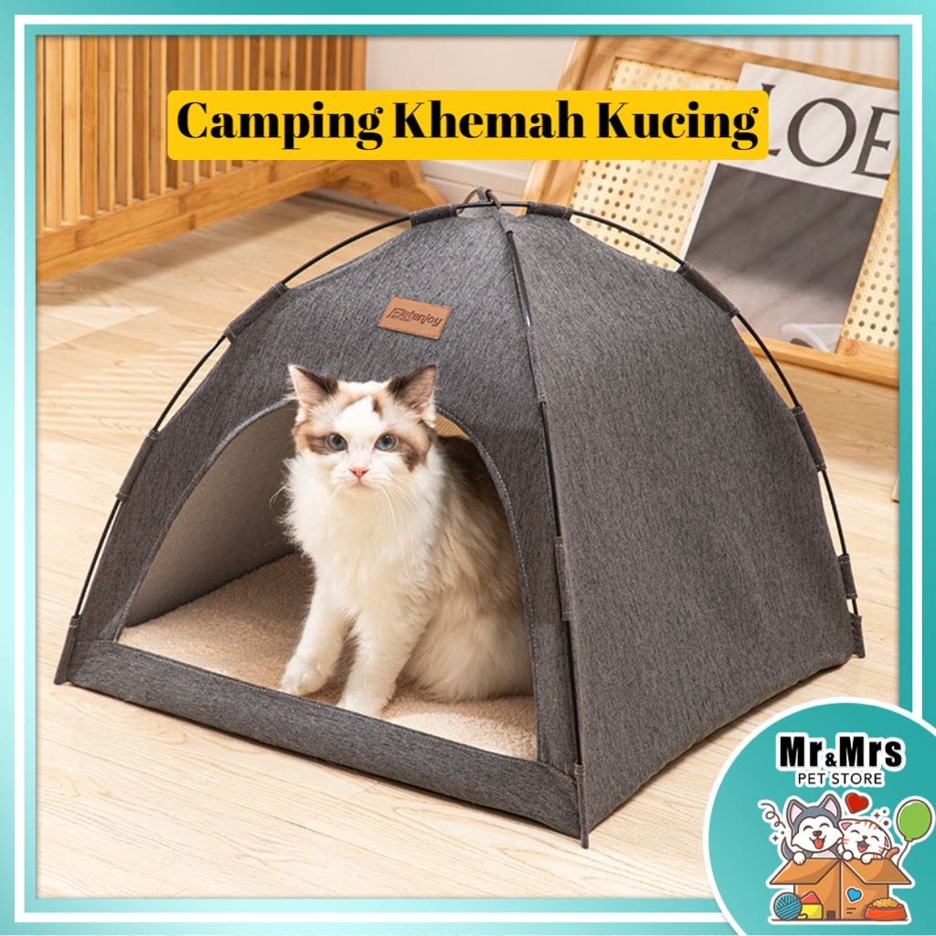 Portable Pet Camping Tent Cat Wild Luxury Camping Tent House Khemah ...