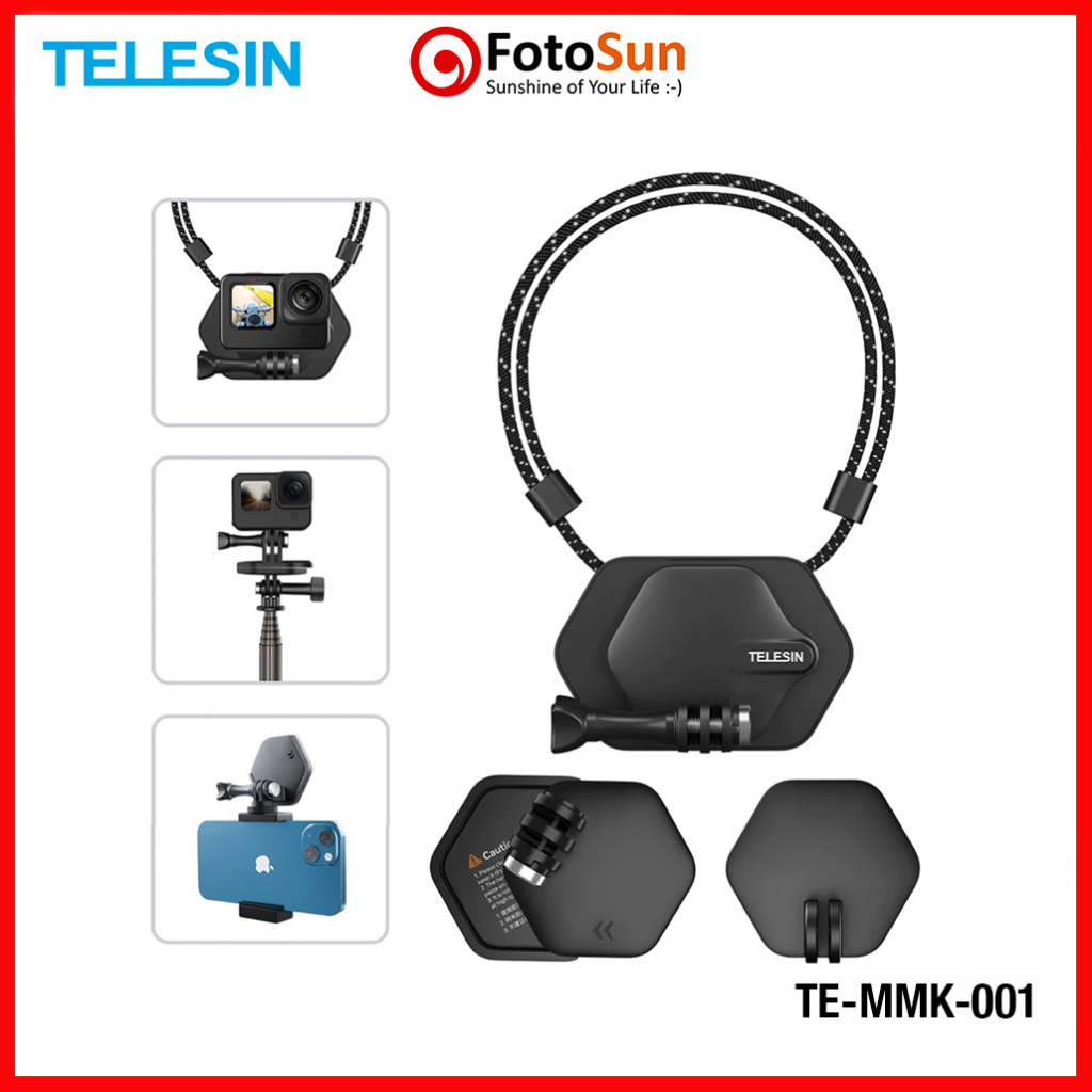 TELESIN Magnetic Chest/Neck Mount with Nano Sticker Kit | Shopee Malaysia
