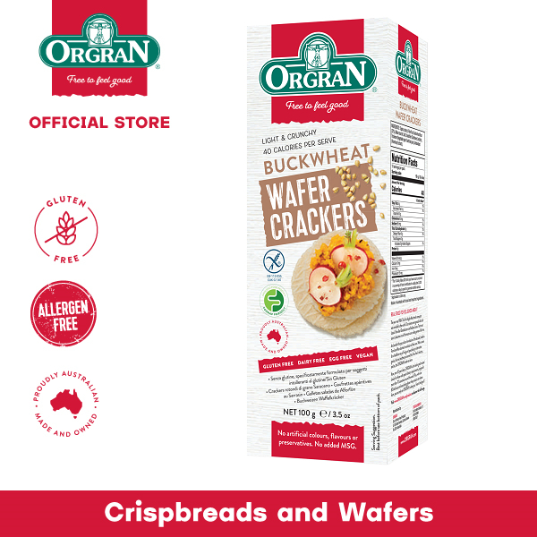 Orgran Gluten Free Multigrain Wafer Cracker with Buckwheat (100g ...