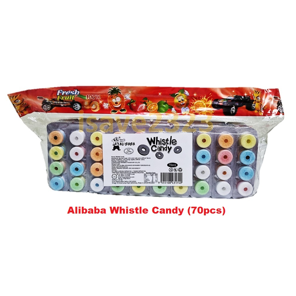 [HALAL] Alibaba Whistle Candy (70pcs) | Shopee Malaysia