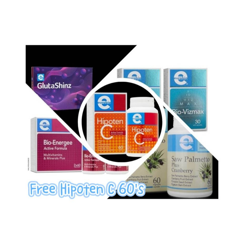 EUROBIO Supplements Multivitamin 🔥 Saw Palmetto Cranberry 🔥 Glutashinz ...