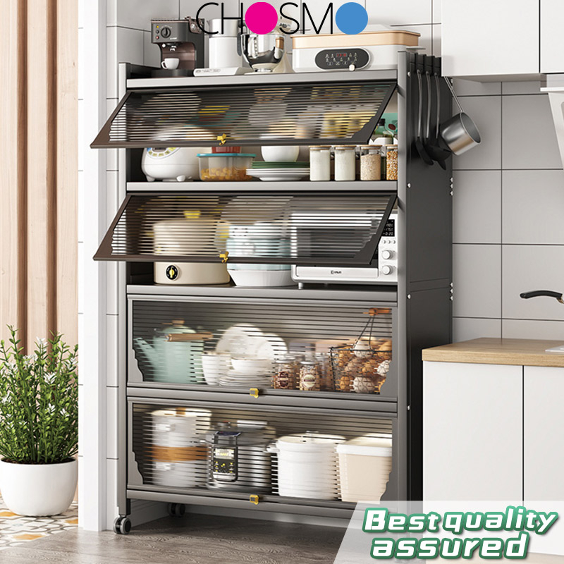 Dapur Kabinet Rak Dapur Kitchen Cabinet Microwave Oven Rack Multi-layer ...