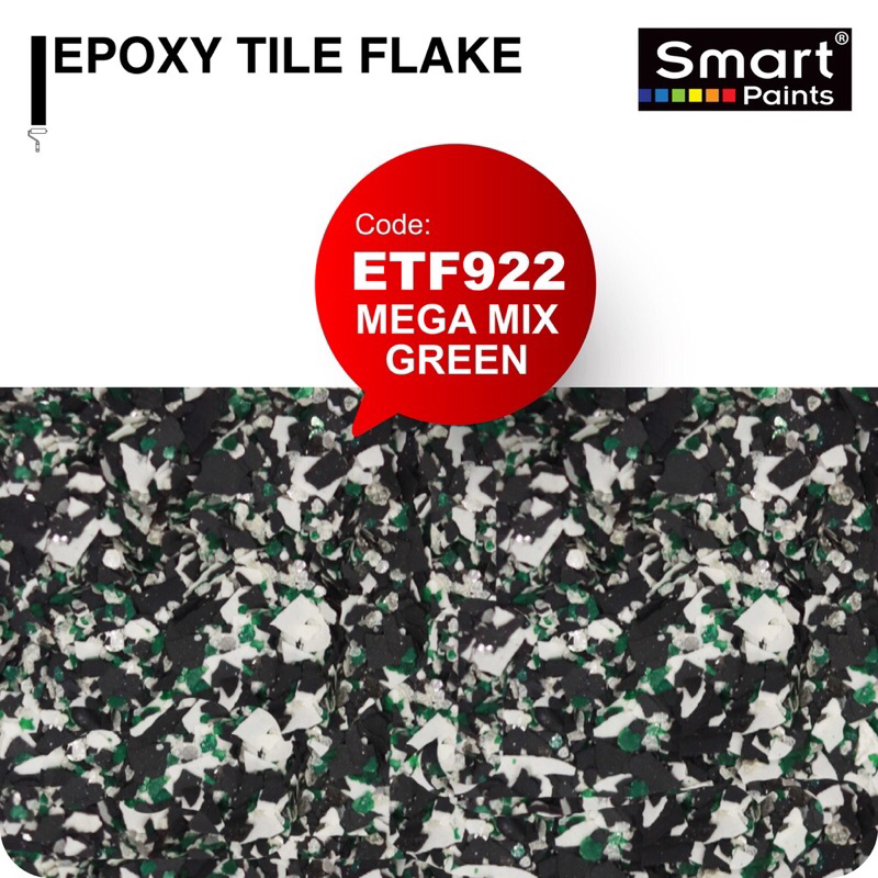 1Kg Smart Paint Epoxy Colour Tile Flake(Only Flake)Cat Lantai Flake ...