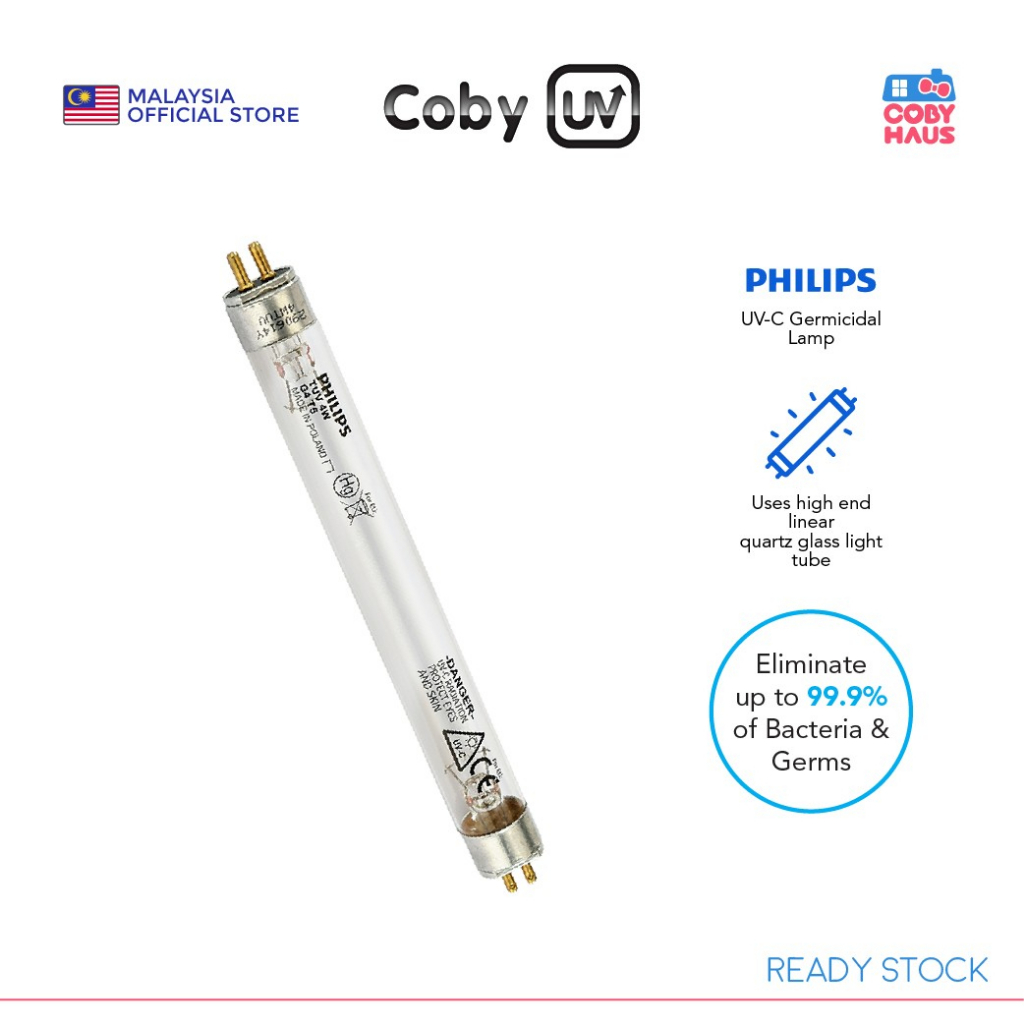 COBY UV Waterless Sterilizer Philips UV Bulb (For UV V1-V3, Mini V1-V3 ...